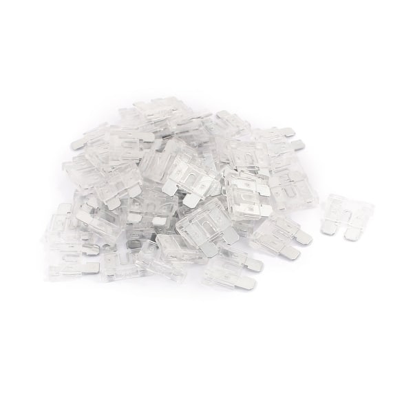 50pcs 25A Fuse Truck SUV Fuses Miniature Blade Fuse White - White ...