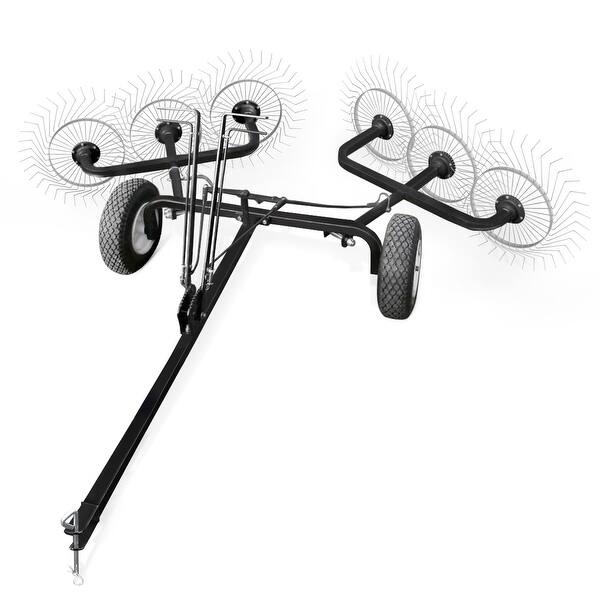 Yard Tuff ACR-500T 60 Inch Steel Tow Behind Acreage Rake with Pin Style ...