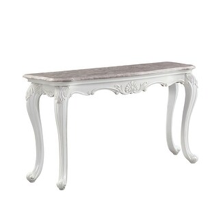 Sofa Table Scrolled Ornamental Details,Queen Anne Legs,Curved Apron ...