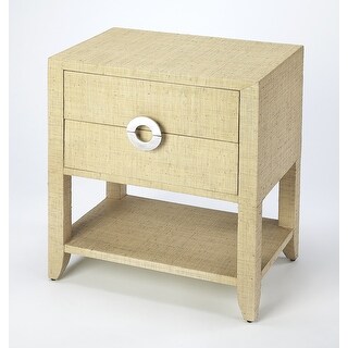 Handmade Amelle Cream Raffia End Table (Philippines) - Bed Bath ...
