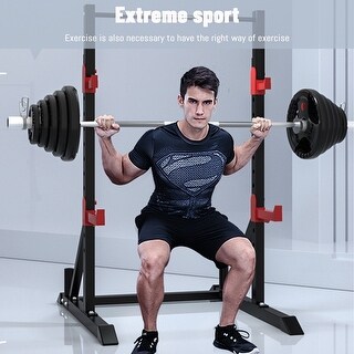 Multifunctional Zones Squat Stand Rack Power Cage, Barbell Rack Plate ...