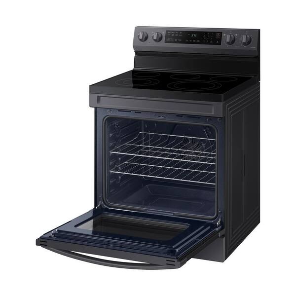 Samsung 6.3 cu. ft. Smart Freestanding Electric Range with No-Preheat ...