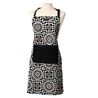 Chef's Artistic Cotton Cooking Apron - 32x26 Inch - Intricate Mosaic ...