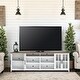 Bridgevine Home Modern Farmhouse 96 inch TV Stand Console for TVs up to ...