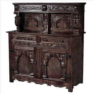 Design Toscano Jacobean Court Cupboard Buffet - Bed Bath & Beyond ...