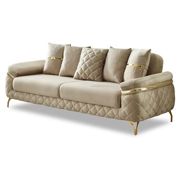 Paige Comfortable Sleeper Modern One Sofa One Loveseat Living Room Set ...