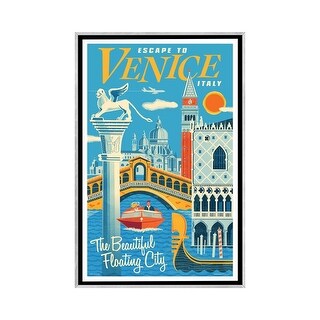 iCanvas "Venice Travel Poster I" by Jim Zahniser Framed - Bed Bath ...