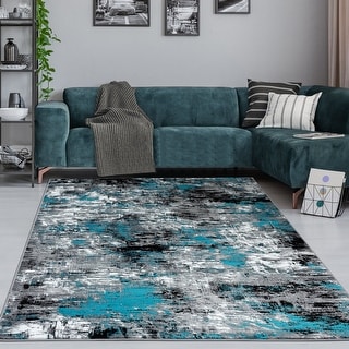 Samos Collection Abstract Static Area Rug - Bed Bath & Beyond - 32675331