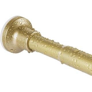 Shower Curtain Rod Adjustable 31-64 Inch - Gold - Bed Bath & Beyond ...