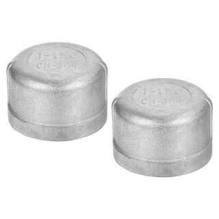 Pipe Fitting Cap, 2 Pack Stainless Steel Pipe Cap for DIY, Plumbing ...