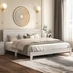 GALANO Layton Wood Frame King Platform Platform Bed with Headboard ...