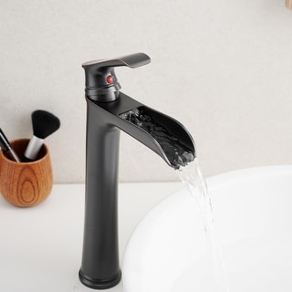 11" Modern Pump Style Faucet in Oil Rubbed Bronze - 11" H x 8-1/4 ...