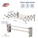 Space Saver Fold Away Racks Stainless Steel Wall Mounted Laundry Drying ...