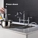 Dual Handle Bridge Kitchen Faucet with Pull-Out Sprayer - Bed Bath ...