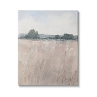 Stupell Abstract Countryside Grassland Scenery Stretched Canvas Wall ...