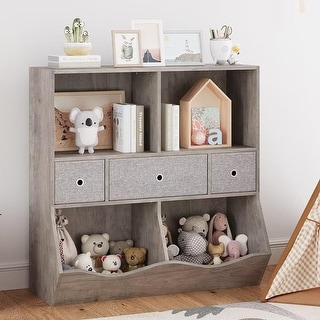 Multi Shelf with Cubby Organizer Cabinet and Drawers - Bed Bath ...