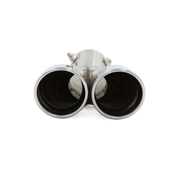 Vehicle Car 63mm Inlet Stainless Steel Dual Slanted Cut Tip Exhaust ...