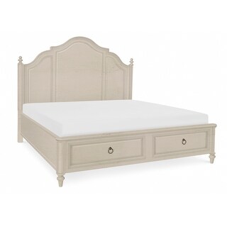 Brookhaven Vintage Linen Storage Panel King Bed - Bed Bath & Beyond ...