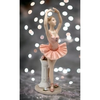 Ceramic Ballerina Dancing Figurine 7In Gift For Mother Daughter Dancer ...