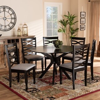 Mila Modern and Contemporary 7-Piece Dining Set - Bed Bath & Beyond ...