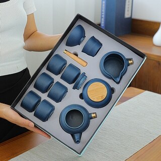 Stoneware Kung Fu Tea Set - Bed Bath & Beyond - 39757321