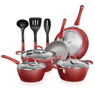 Non-Stick Kitchenware Pots & Pans-11 Pcs. Stylish Kitchen Cookware Set ...