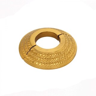 Brass Finish Aluminum Radiator Flange Triple Roped Style 1" (IPS) Pipe ...