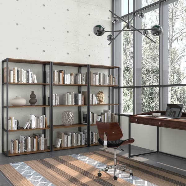 WYNDENHALL Brinkley SOLID ACACIA WOOD Modern Industrial 30 inch Wide ...