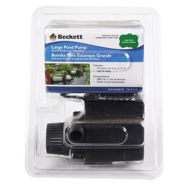Beckett 7/64 hp 550 gph 115 volt Pond Pump - Bed Bath & Beyond - 33712365