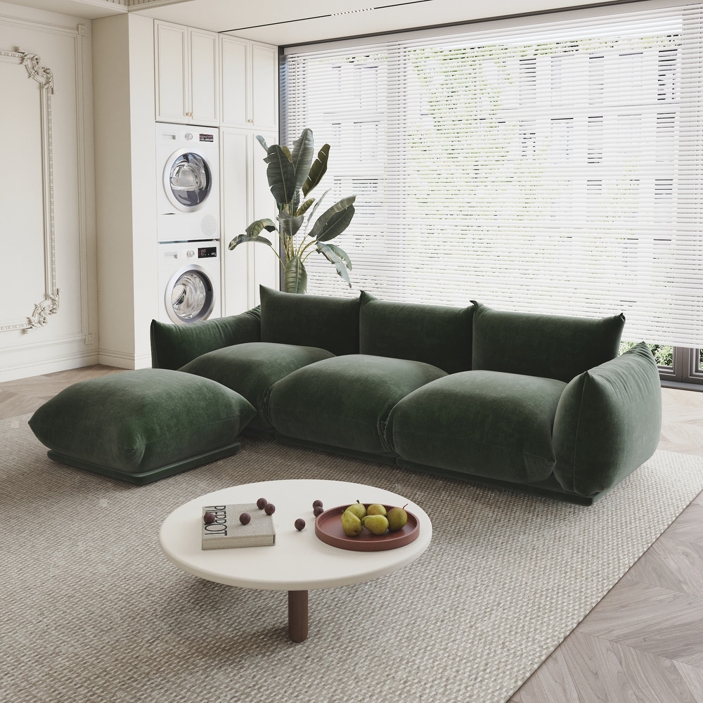Green L-Shape Sectional Sofas - Bed Bath & Beyond