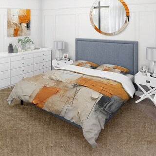 Designart - Textile Symphony II - Abstract Collages Bedding Cover Set ...