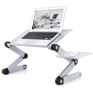 Adjustable Laptop Desk, Laptop Stand for Bed Portable Lap Desk Foldable ...