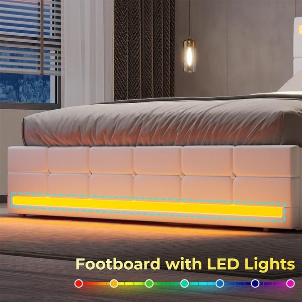 King Size LED Bed Frame and Headboard - Bed Bath & Beyond - 39898651