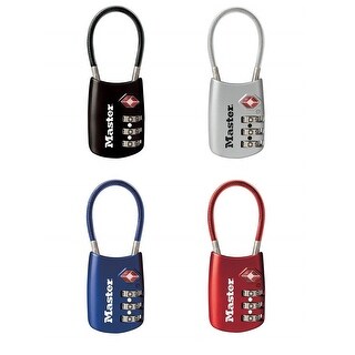 Master Lock 4688D Combination Luggage Lock, Metal, Assorted Colors ...
