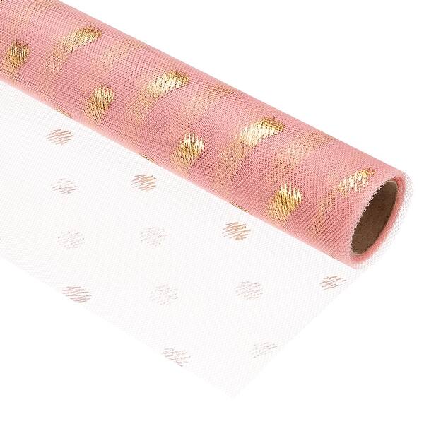 Flower Wrapping Mesh 15ft Floral Bouquet Packaging Golden Pattern Net ...