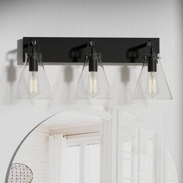 Luende Veleta Serie 3-Light Dimmable Bathroom Vanity Light - Matte ...