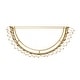 Decorative Metal Curtain or Canopy Crown - 29.0"L x 13.8"W x 7.9"H ...