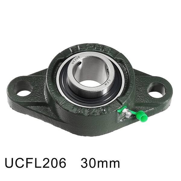 Pillow Block Bearing UCFL206 30mm Dia Mounted Bear Two Boltflange Cast Hosing - Bed Bath ...