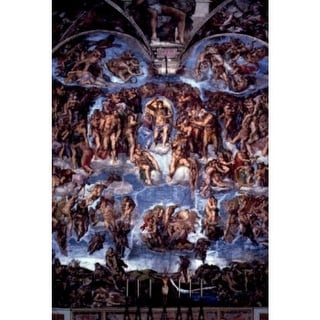 The Last Judgment Fresco By Michelangelo Buonarroti 14751564 Italy Vatican City Sistine Chapel ...