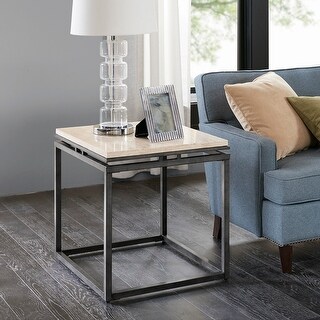 Koy End Table with Marble Top - Bed Bath & Beyond - 36509435