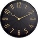 Westclox 12" Modern Dial with Raised Numbers Wall Clock for Living Room ...
