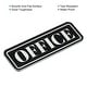 Office Sign, Acrylic Self Adhesive Door Sign Sticker Decor Labels ...