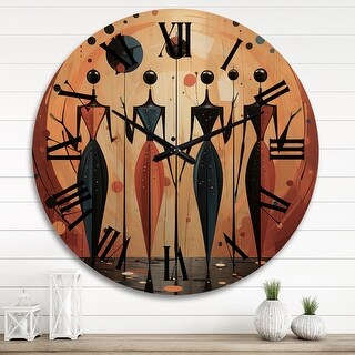 Designart "African Soulful III" African American Oversized Wood Wall ...