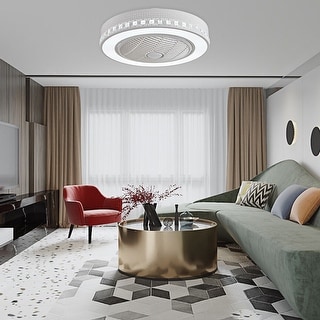 Modern Ceiling Fan Light 3-color LED Lamp Mount Chandelier Remote - 23 ...