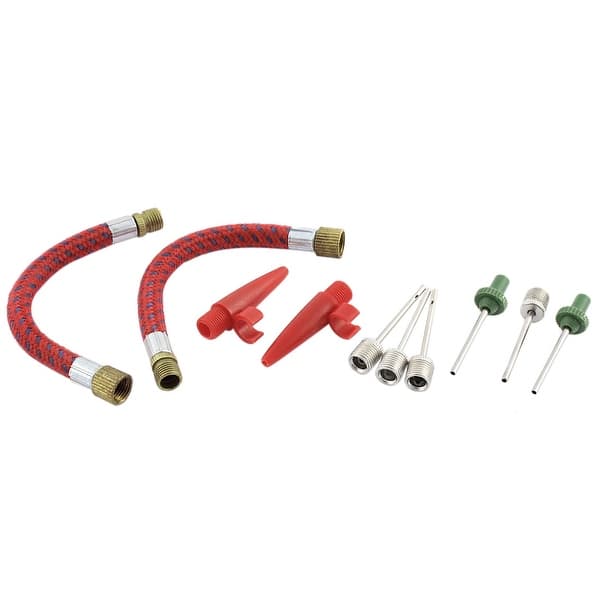 Inflating Toy Balloon Air Pump Inflator Needle Valve Hose Set 2 Pcs ...