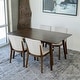 Dicky Modern Solid Wood Walnut Dining Table and 4 Chairs Set - Bed Bath ...