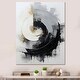 Designart "Black And White Zen Spiral II" Abstract Spirals Wall Decor ...