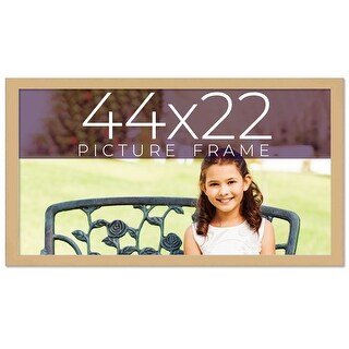 44x22 Shadow Box Frame Brown | 0.875 inches Deep Real Wood - Bed Bath ...