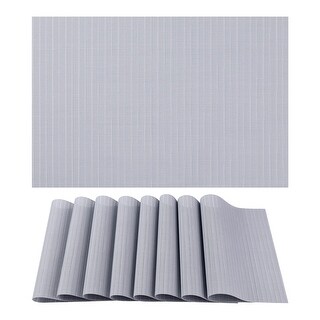 Placemats 8 Pack PVC Placemats for Kitchen Dining Table Decor Heat ...