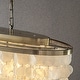 CraftHome 11-Light Unique/Statement Coastal Natural Capiz Shell Oval ...